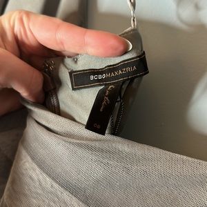 BCBGMaxAzria | Dresses | New Bcbgmaxazria Blackwhite Poly Monica Tiered ...